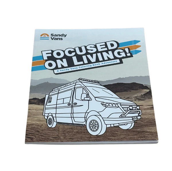 "Focused on Living" Coloring Book – Sandy Vans