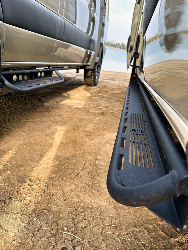 SV Sprinter Side Steps | Sandy Vans - San Diego, California